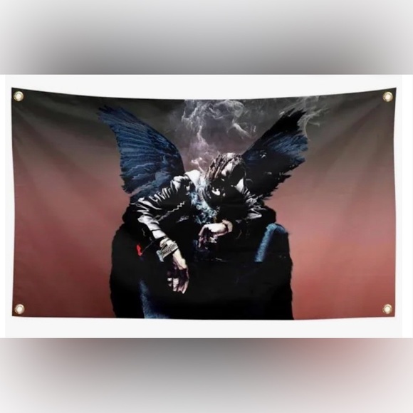 Travis Scott ,Album Cover Birds in the Trap Flag | Wall Decor | Travis ...